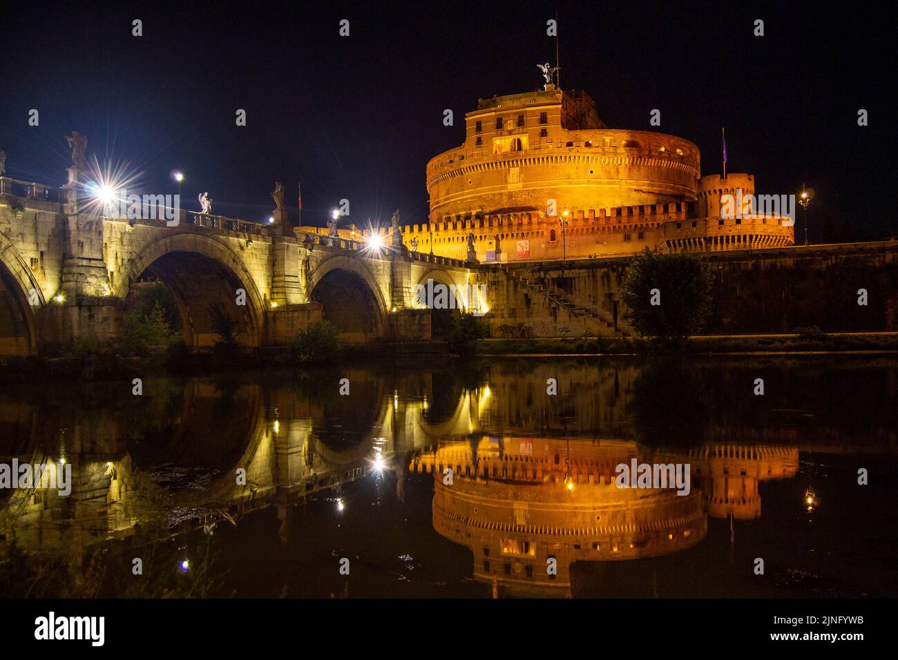 Rome at night Stock Photo - Alamy