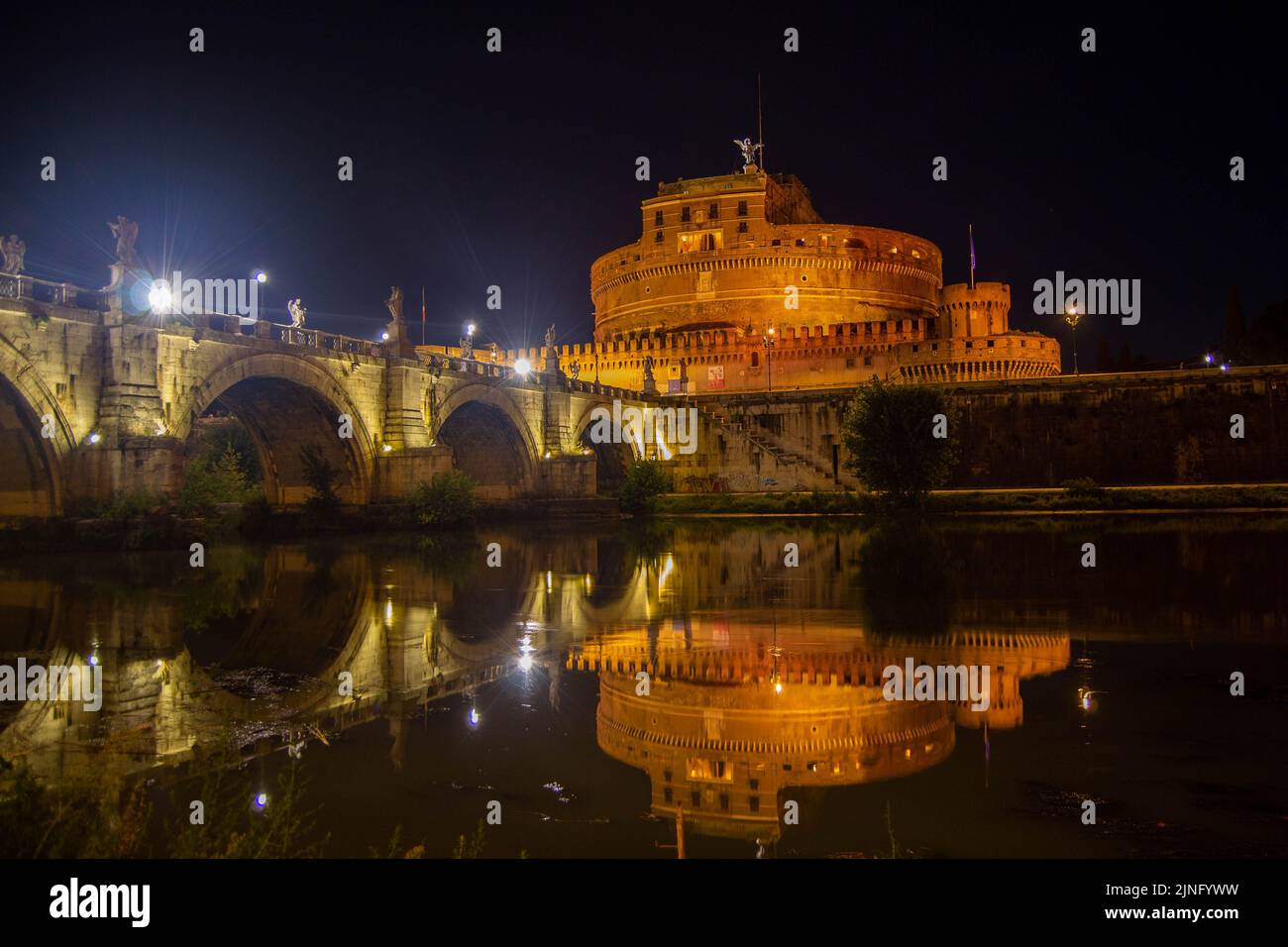 Rome at night Stock Photo - Alamy