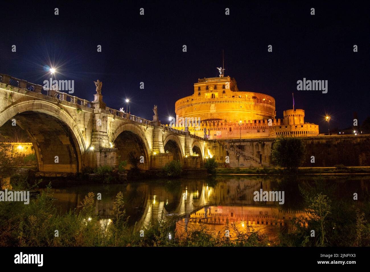 Rome at night Stock Photo - Alamy