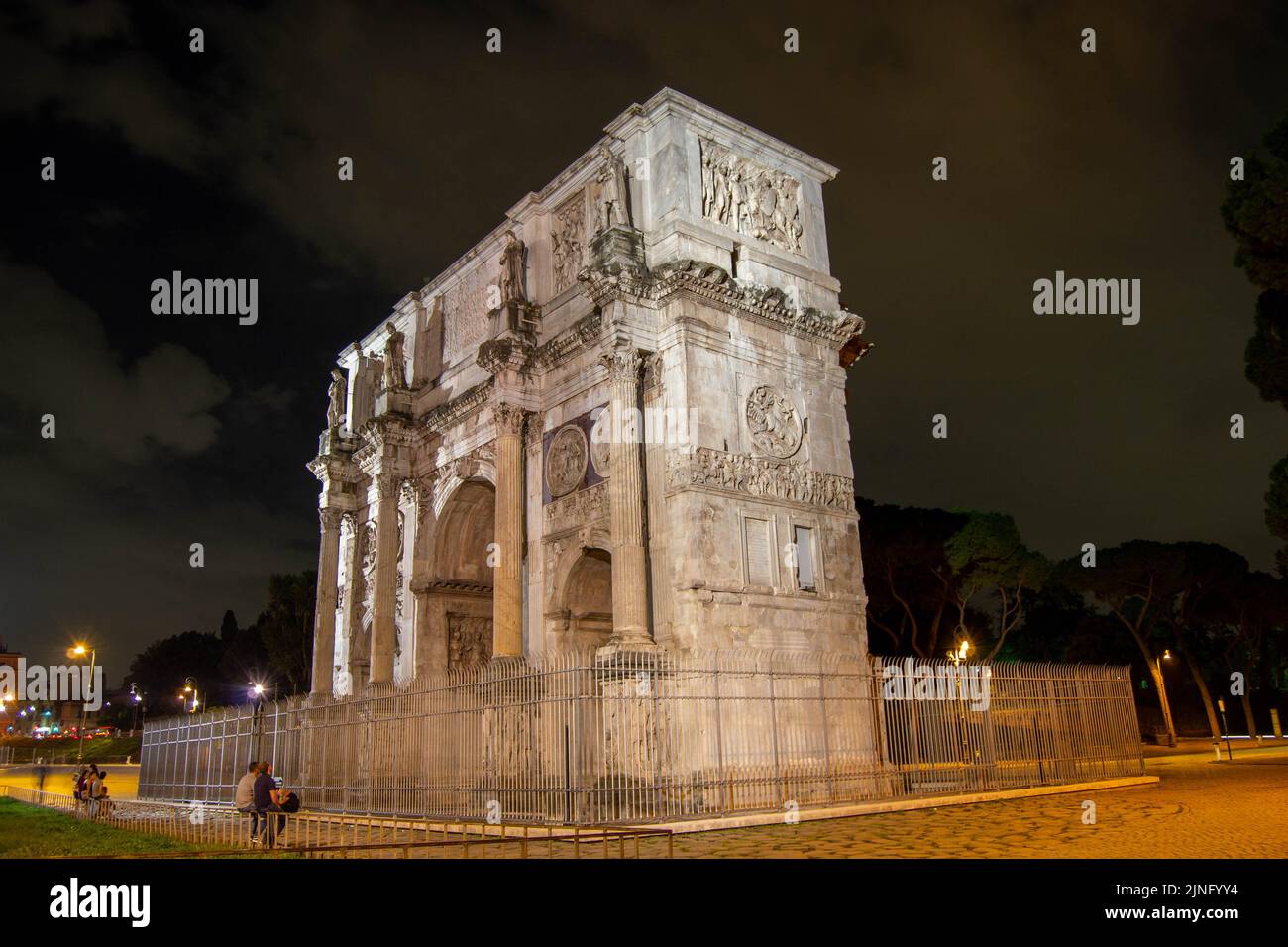 Rome at night Stock Photo - Alamy
