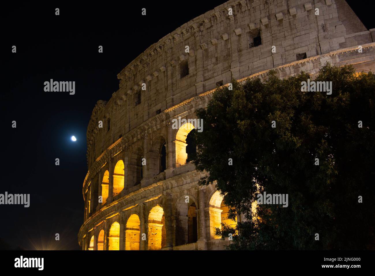 Rome at night Stock Photo - Alamy