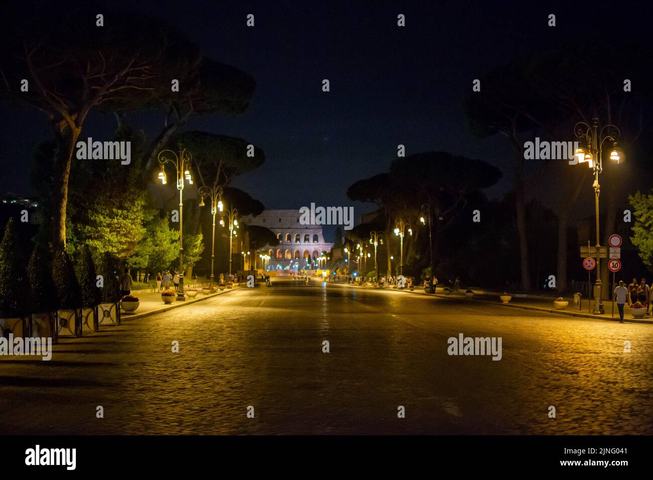 Rome at night Stock Photo - Alamy