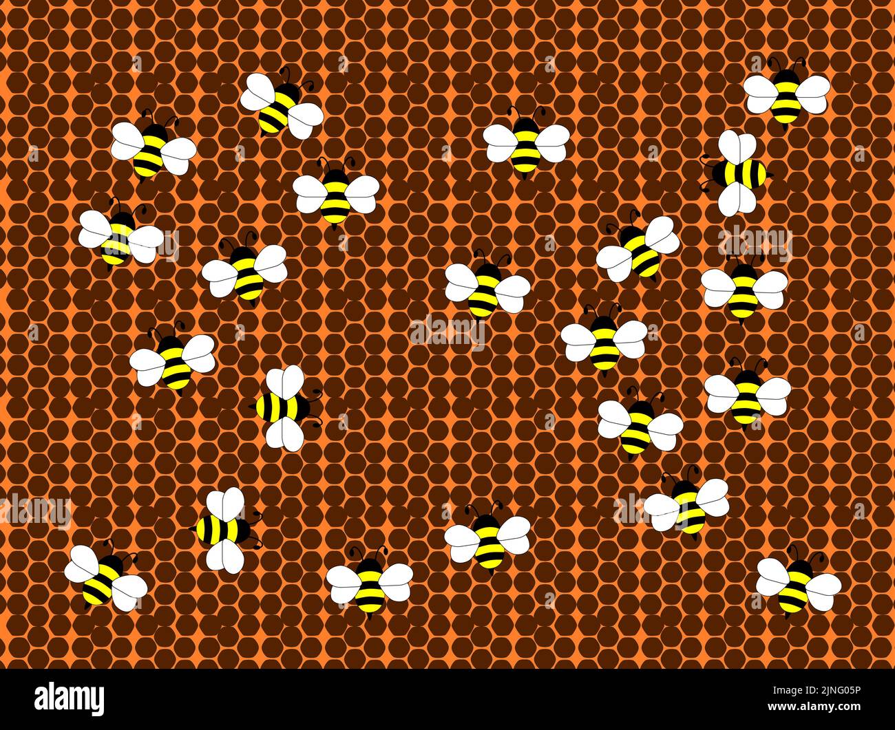 Honey bees in bee nest Stock Vector Image & Art - Alamy