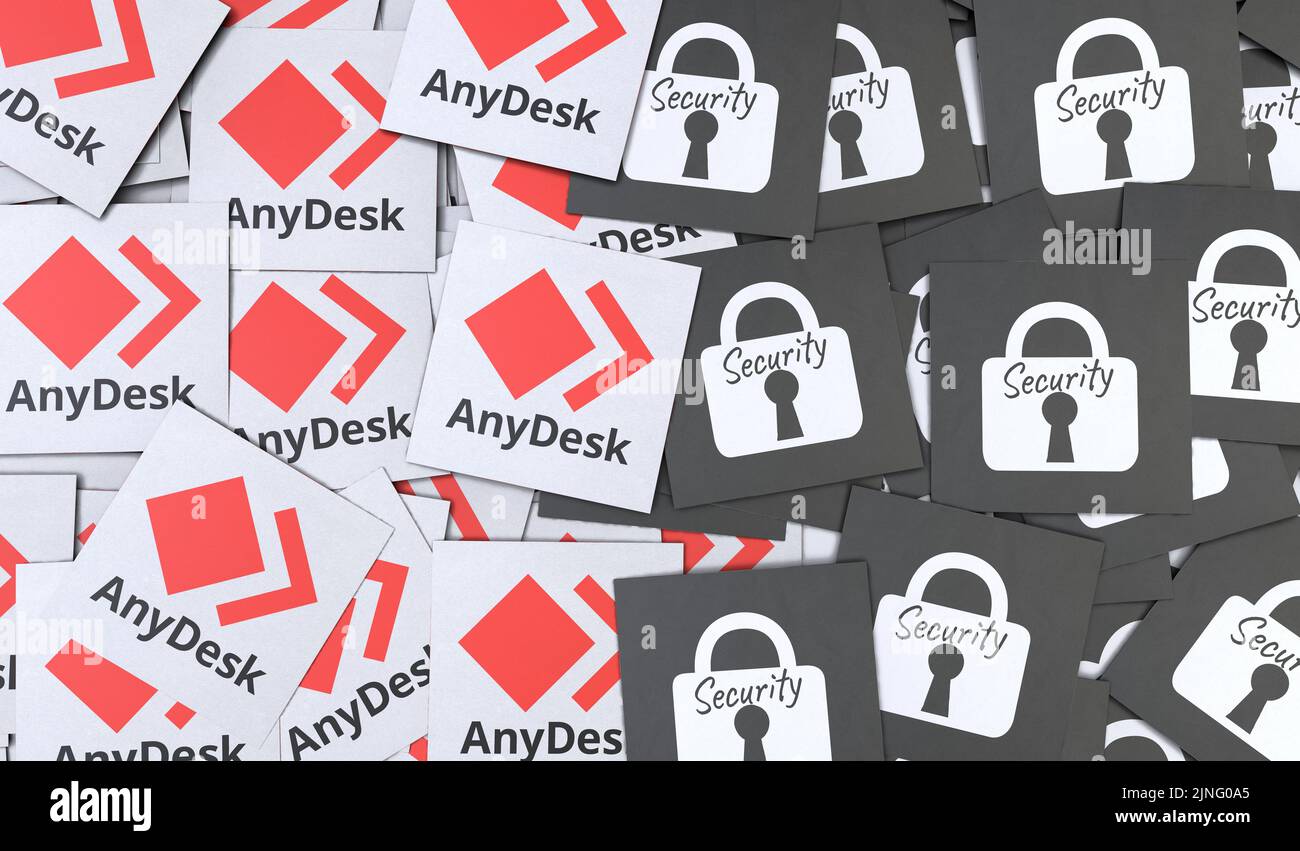 anydesk, Social Media Background Stock Photo - Alamy