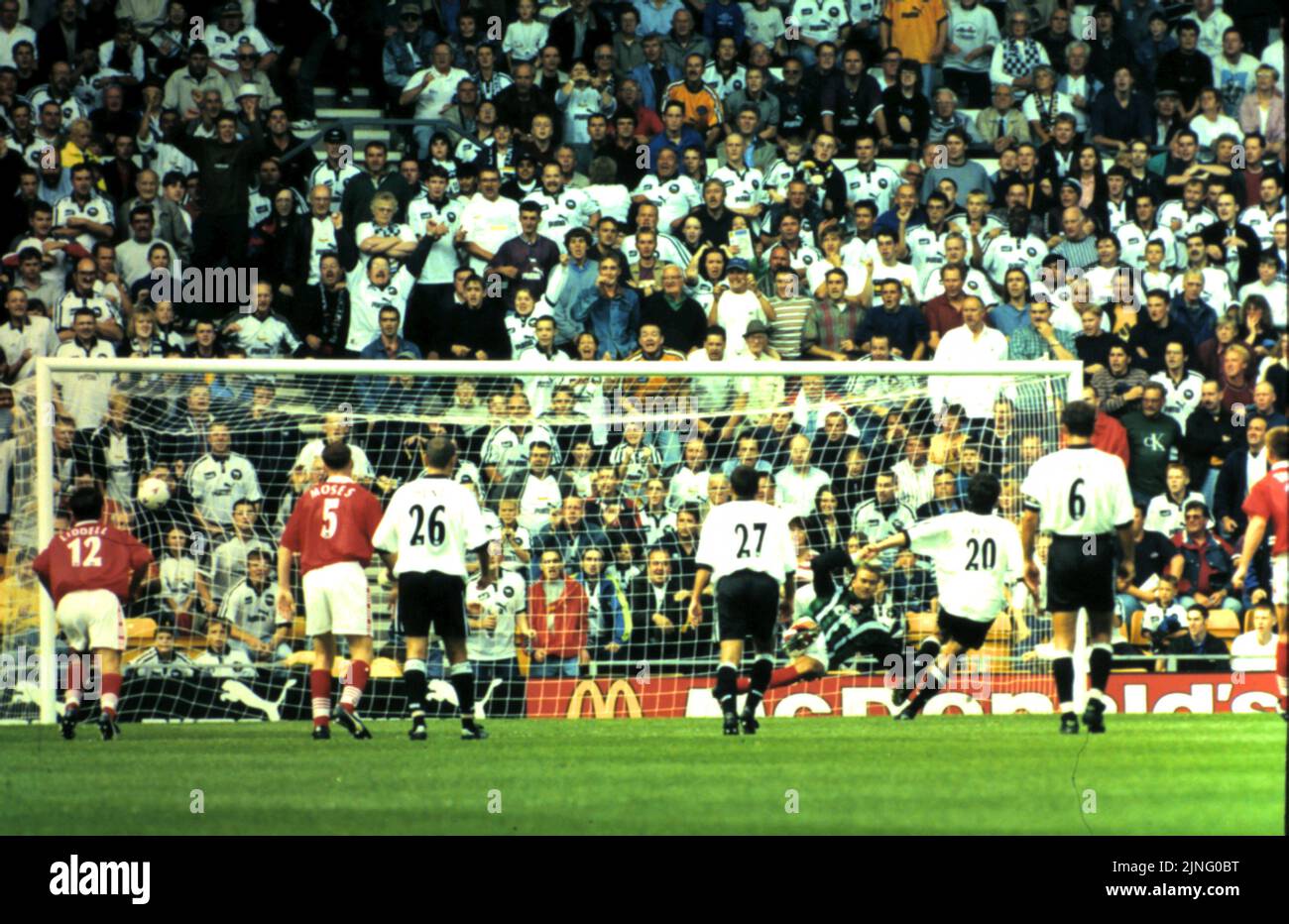 Derby County v Barnsley, Premier League, 1997. First goal at Pride Park ...