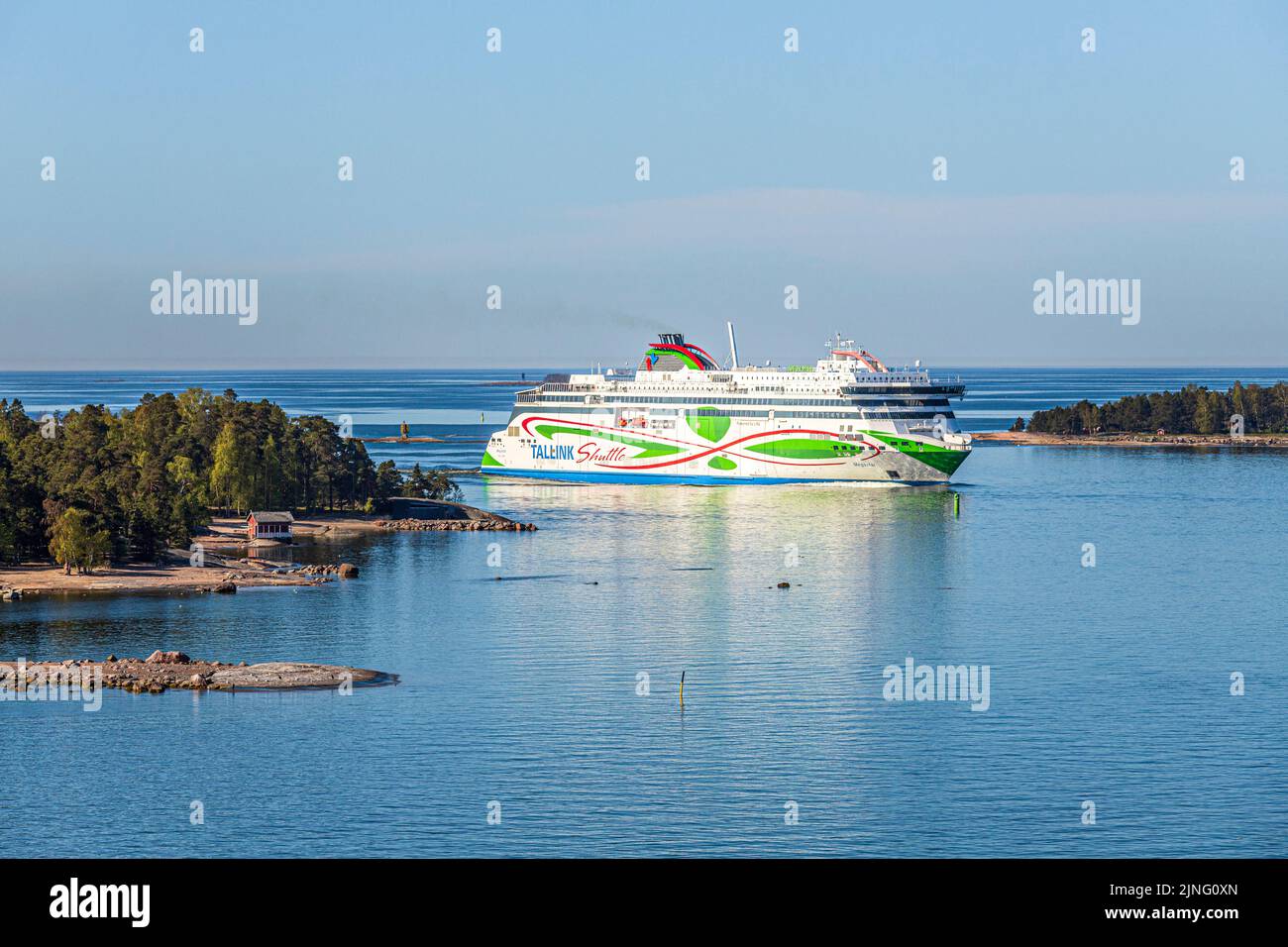 The early morning Tallink Silja Line Shuttle ferry Megastar (powered by ...