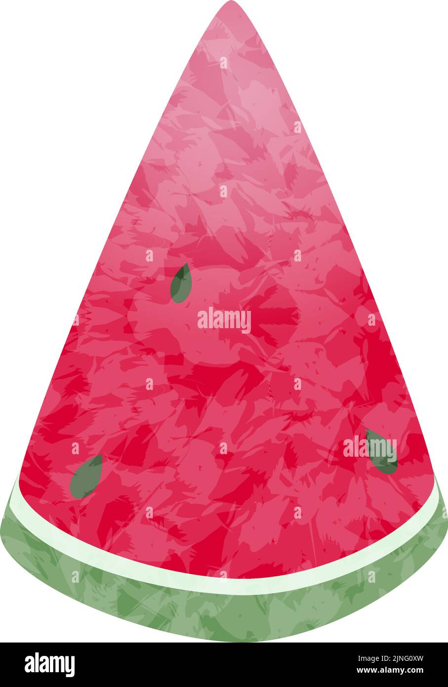 Watermelon: small cut size, transparent watercolor style Stock Vector ...