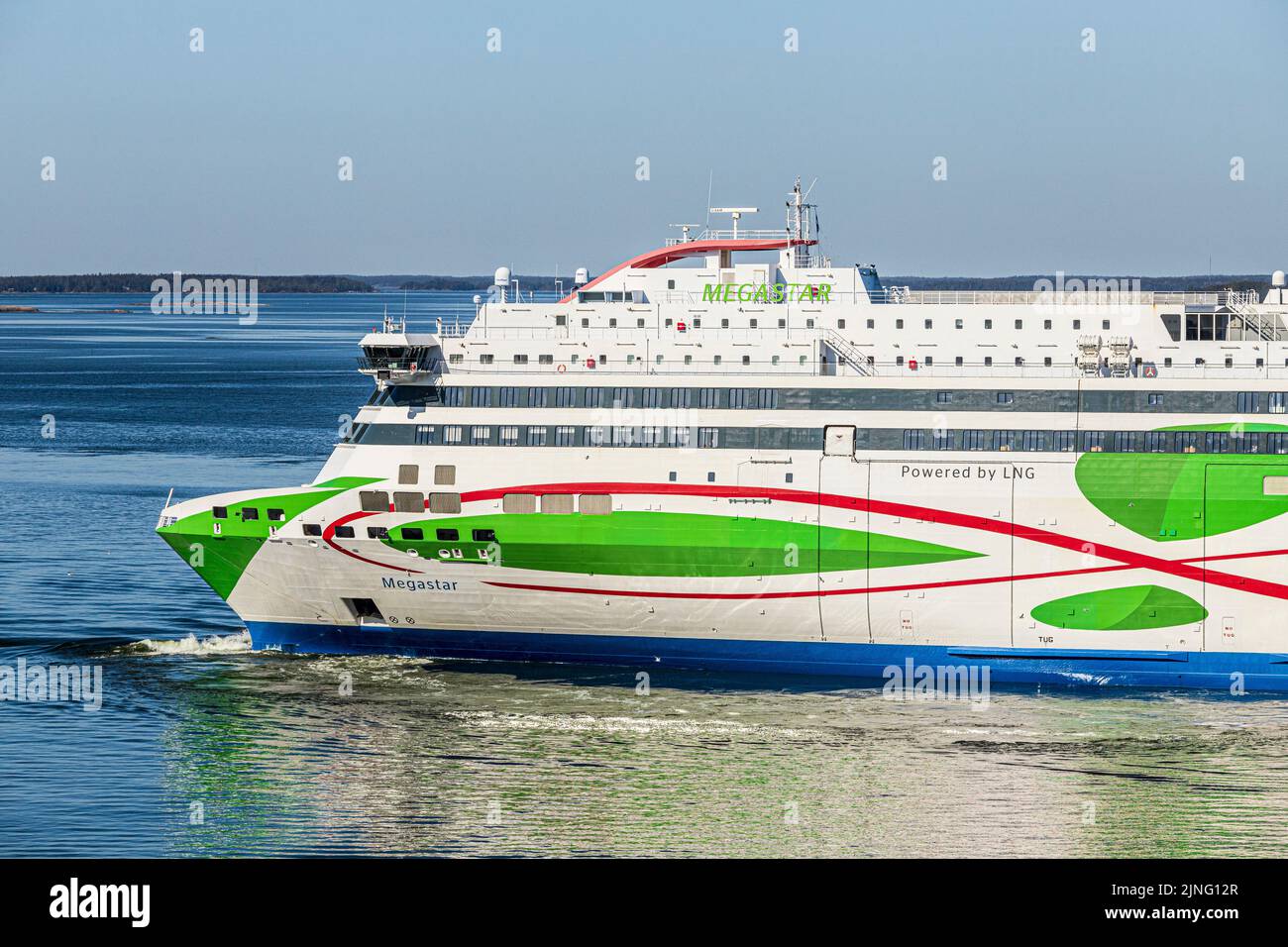 The early morning Tallink Silja Line Shuttle ferry Megastar (powered by ...