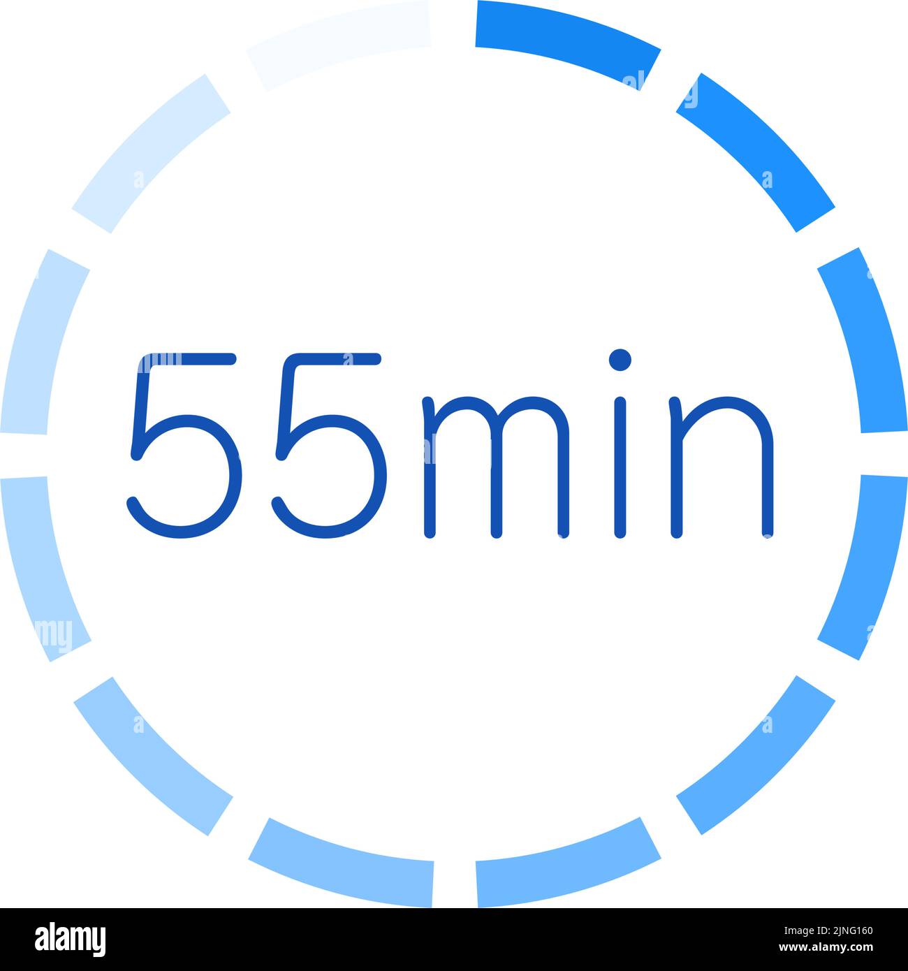 Estimated time required icon vector illustration Stock Vector Image ...