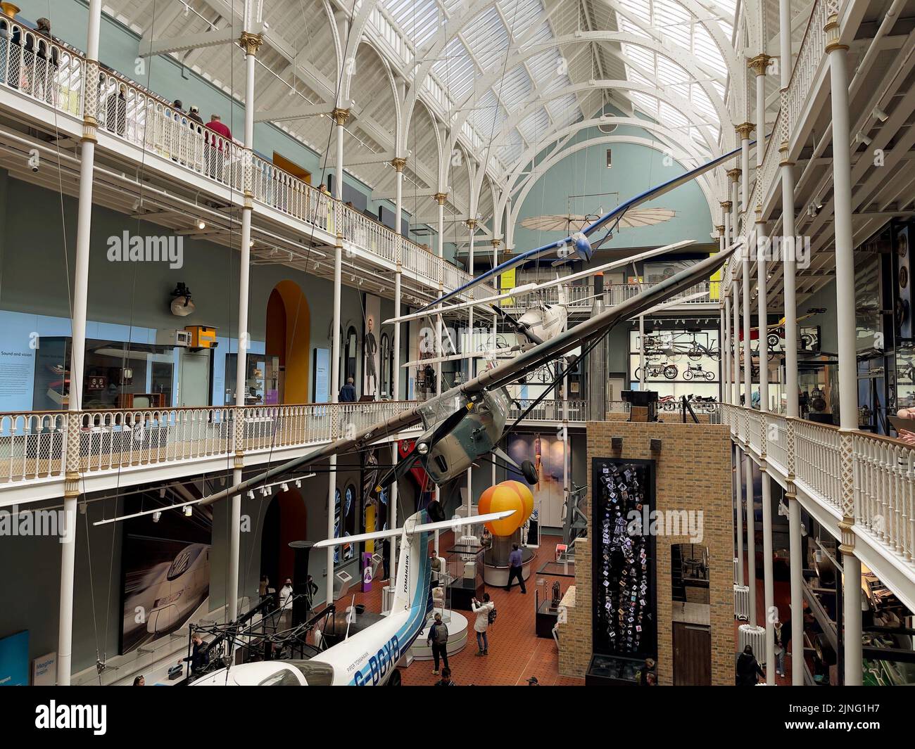 The inside view of the Edinburgh National History Museum Stock Photo ...