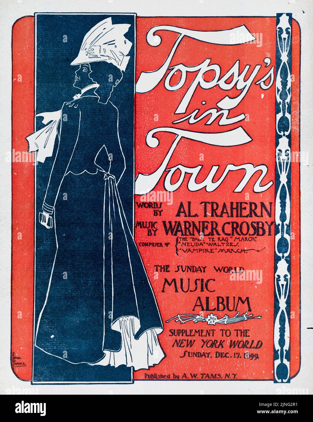 Topsy’s in town (1899) The Sunday World Music Album, Words by Al ...