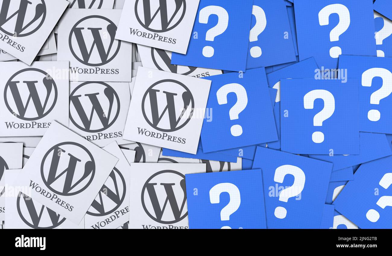 Wordpress, Social Media Background Stock Photo - Alamy