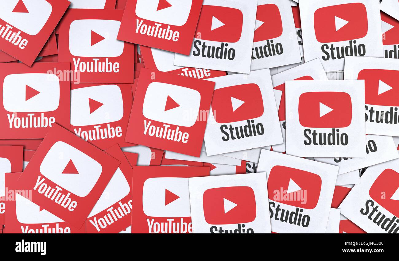 Youtube, Social Media Background Stock Photo - Alamy