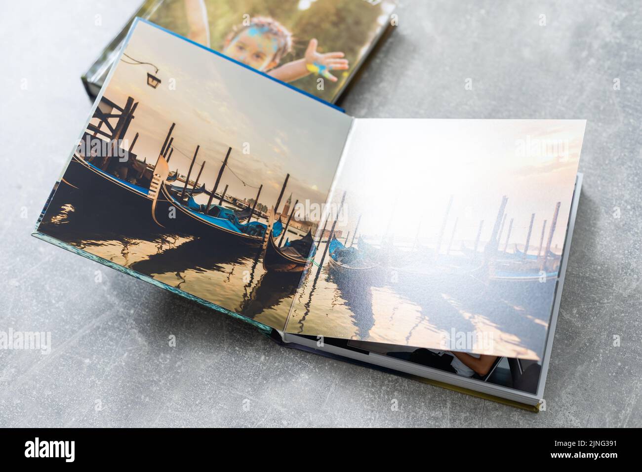 Looking Look At Family Photo Album. Memory Book Stock Photo - Alamy