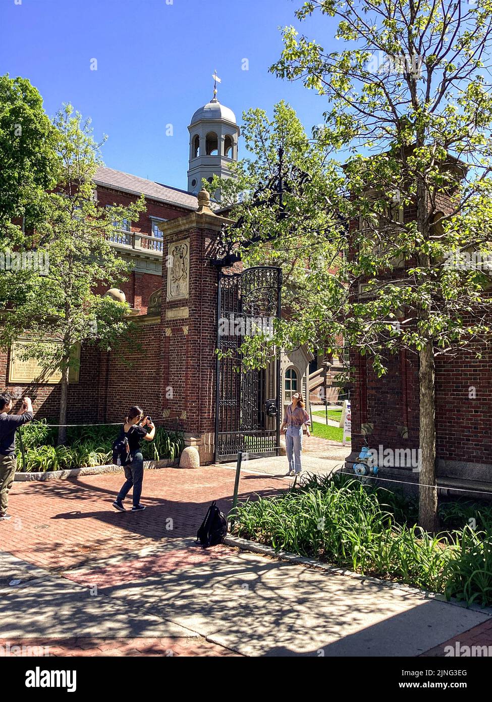 Entrance Gate to Harvard Yard - Harvard University - Cambridge ...