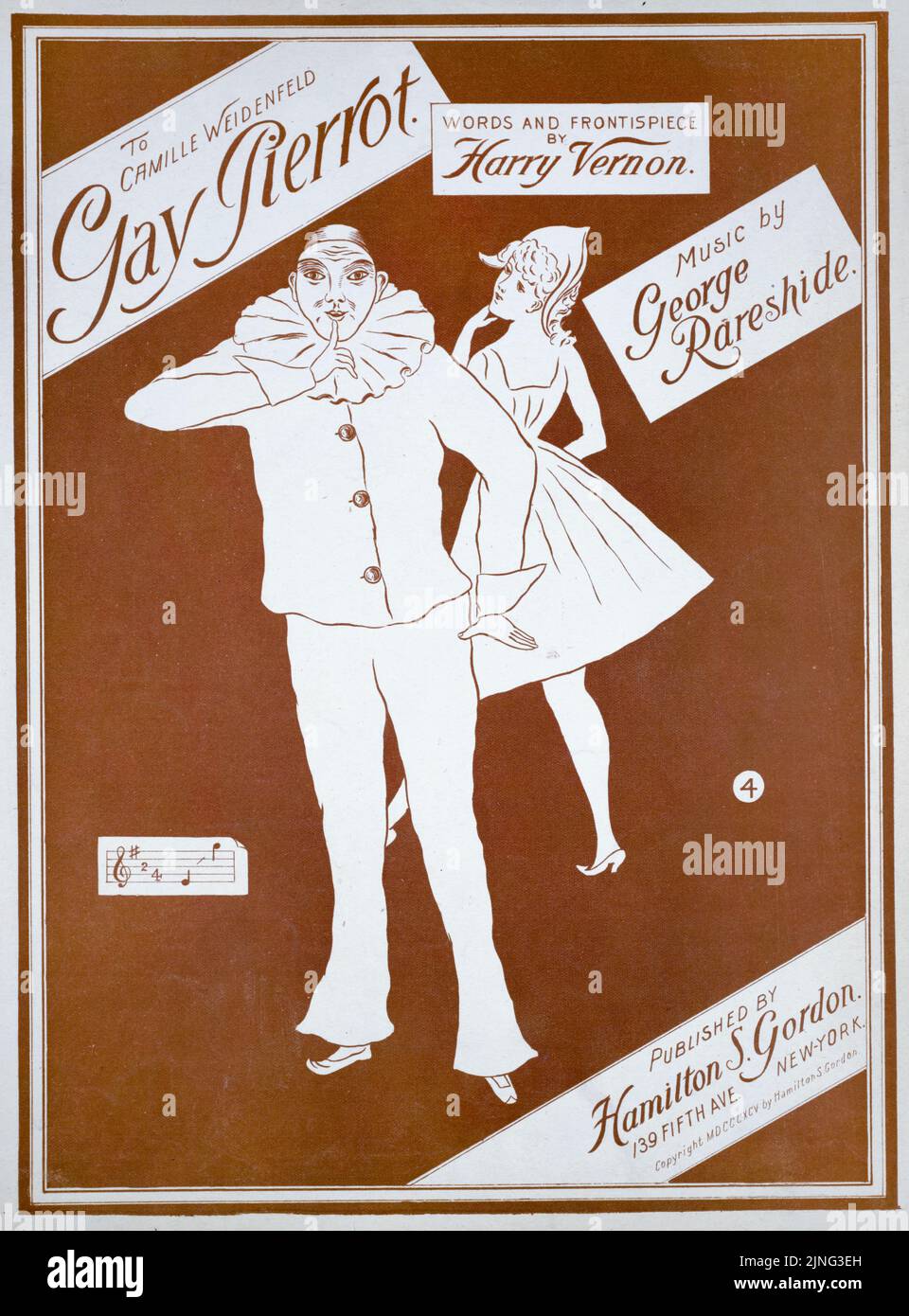 Gay Pierrot (1895) Words by Harry Vernon, Music by George Rareshide ...