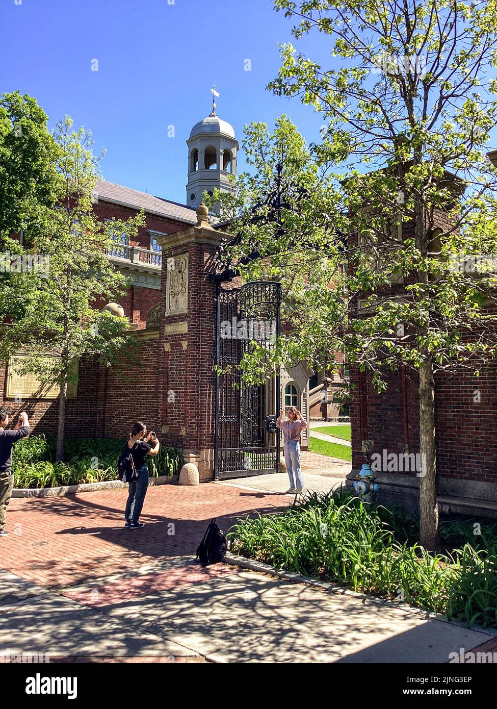 Entrance Gate to Harvard Yard - Harvard University - Cambridge ...