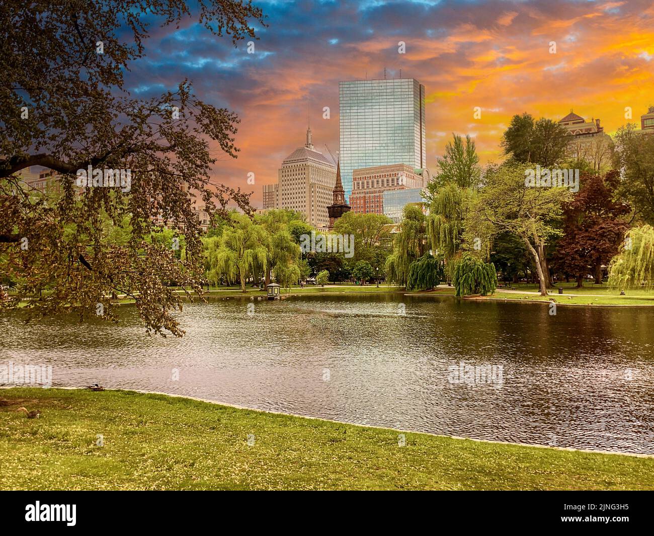 Boston public garden four seasons hi-res stock photography and images ...