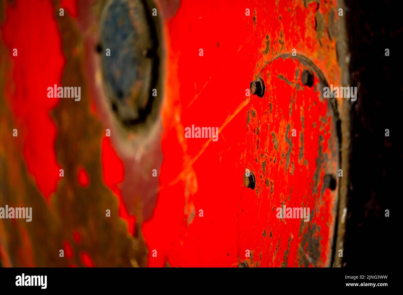 Rusty and dirty metal surface with old red paint Stock Photo - Alamy