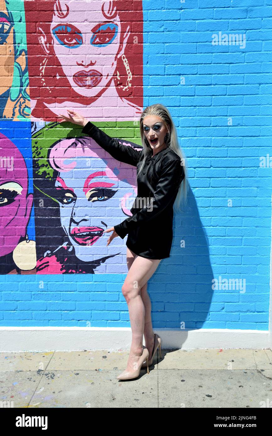 USA. 10th Aug, 2022. Lady Camden poses at the "RuPaul's Drag Race" cast ...