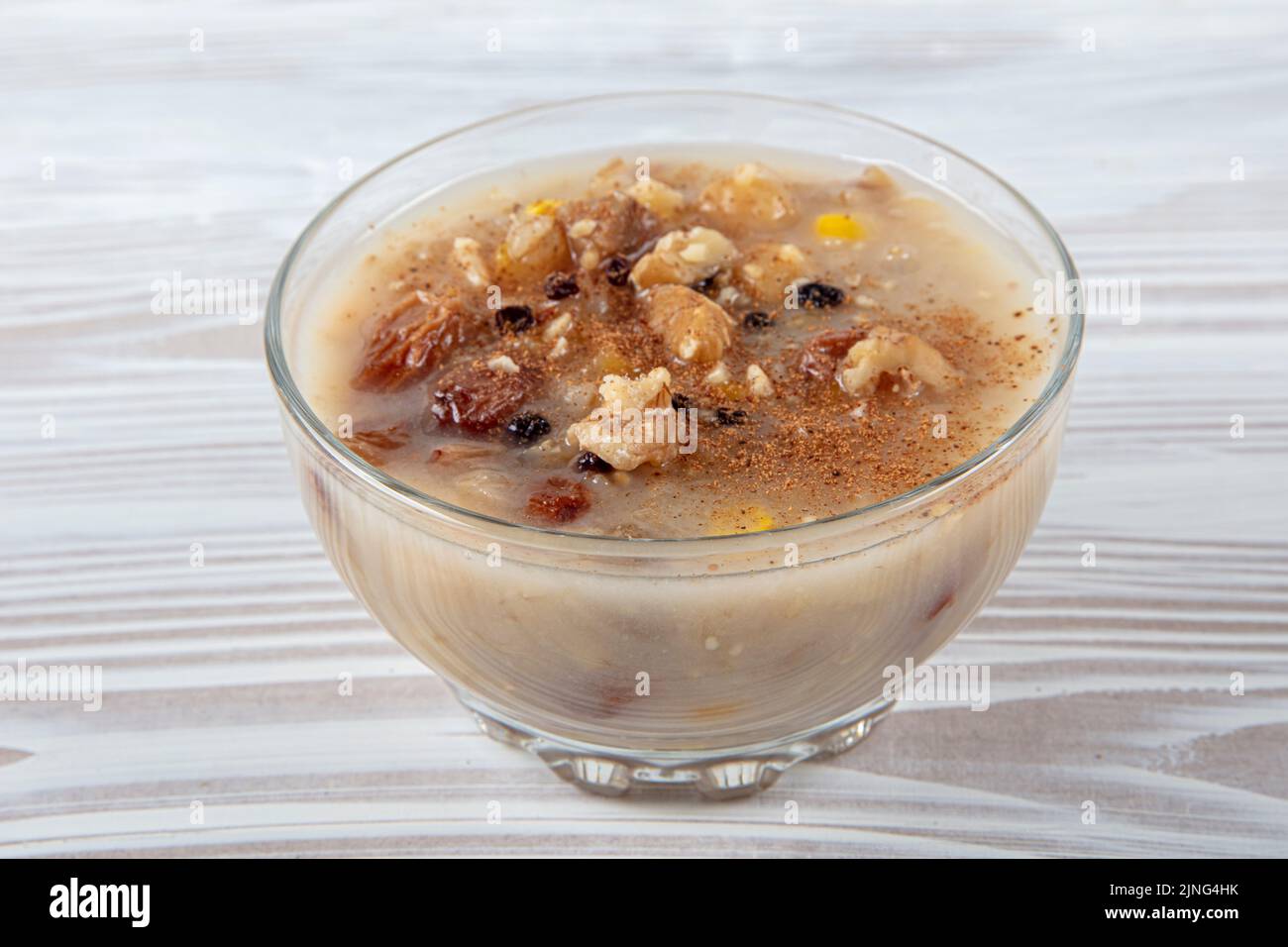 Traditional Turkish dessert called "Aşure" also known as Ashura, Asure ...