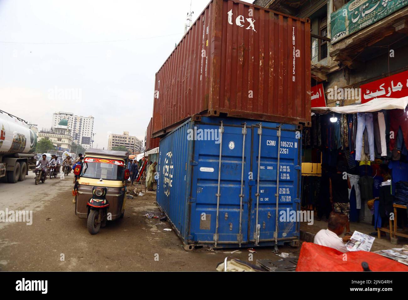 Containers used in Ashura mourning procession in connection of 10th ...