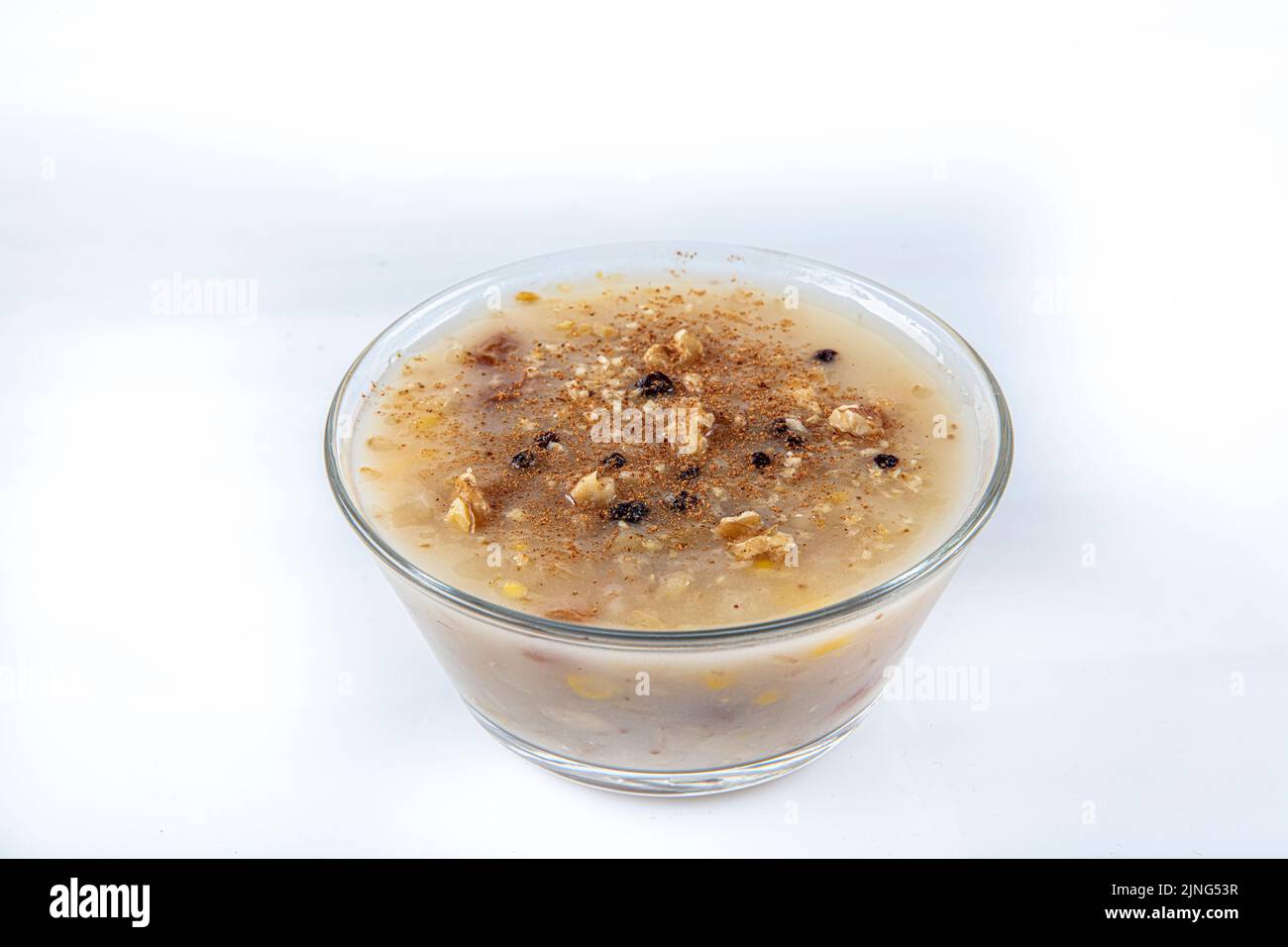 Traditional Turkish dessert called "Aşure" also known as Ashura, Asure ...