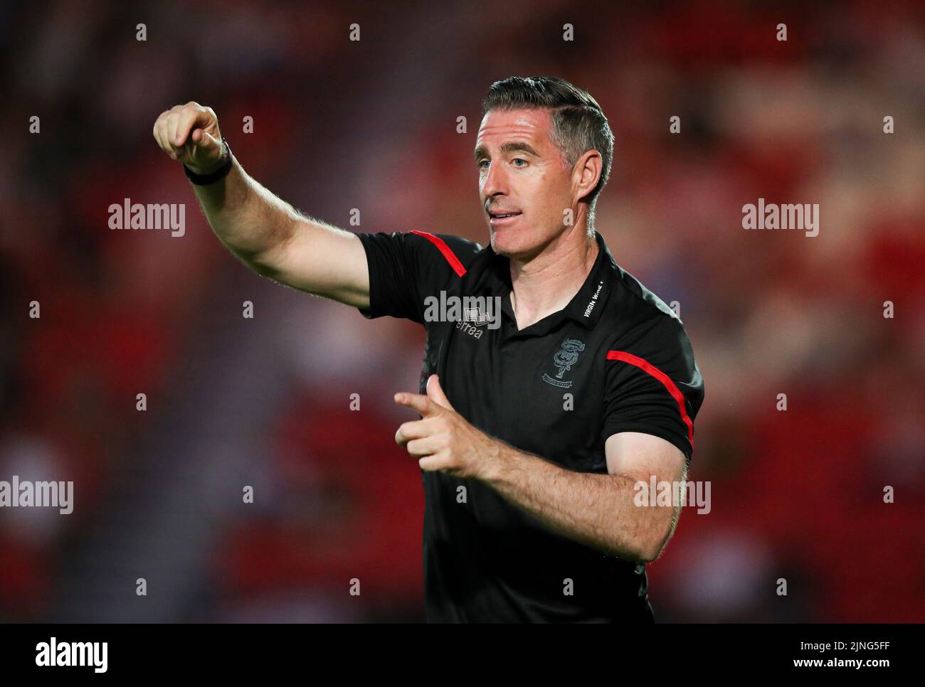 Lincoln City manager Mark Kennedy during the Carabao Cup, first round ...