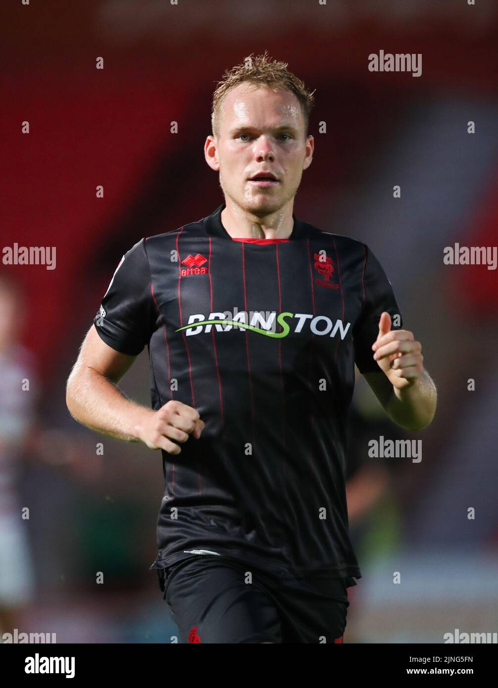 Lincoln City's Anthony Scully during the Carabao Cup, first round match ...