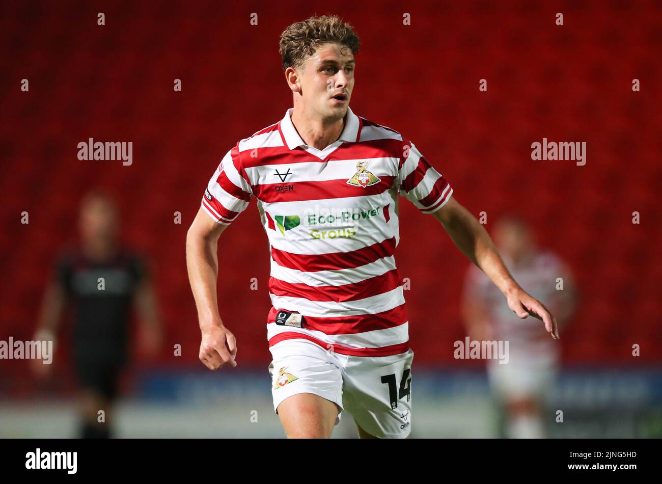 Doncaster Rovers' Harrison Biggins during the Carabao Cup, first round ...