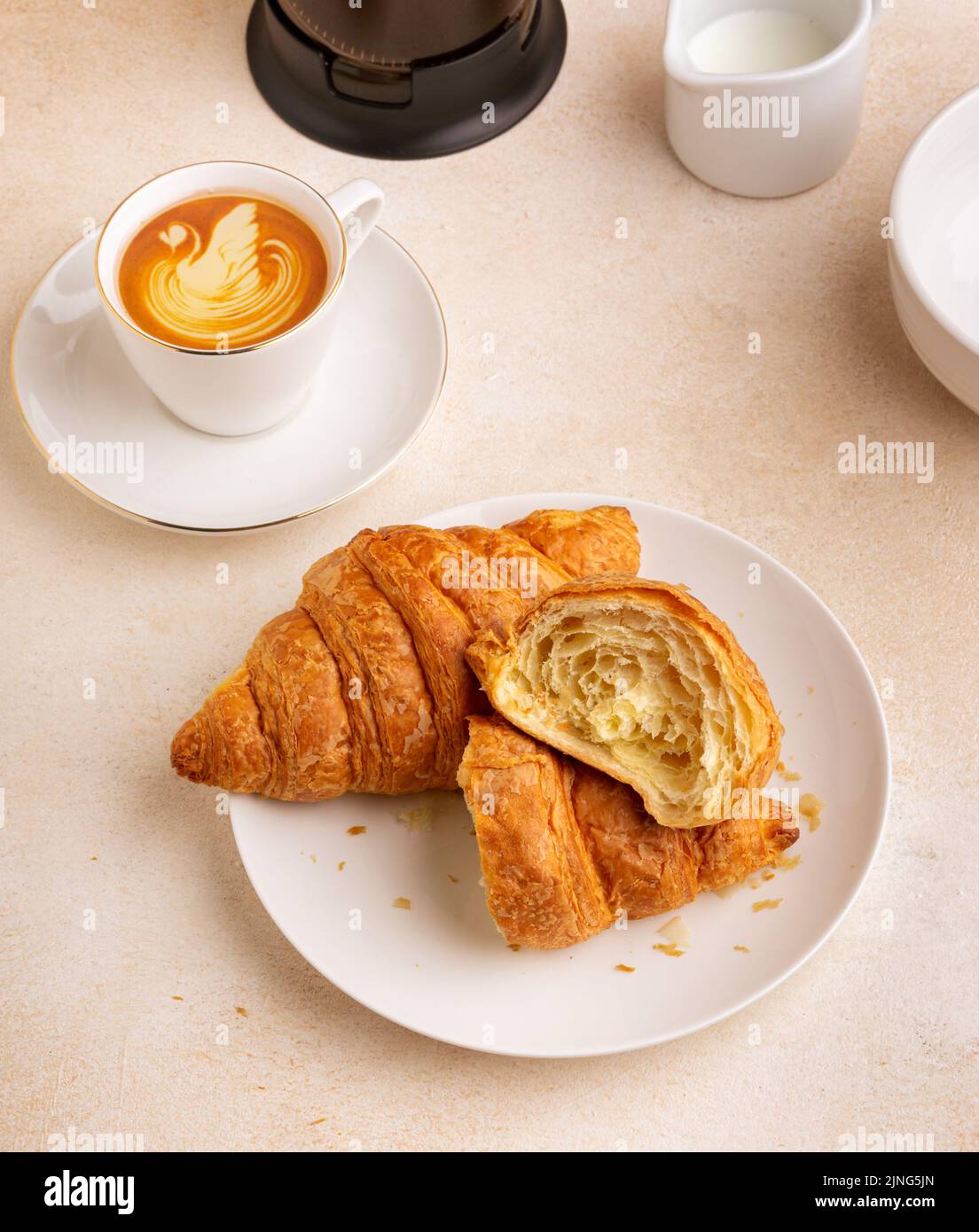 Butter Croissant in various angles and approaches Stock Photo - Alamy