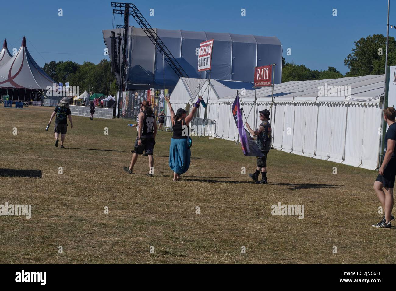 Catton Park, United Kingdom. 11th Aug, 2022. First crowds through the ...