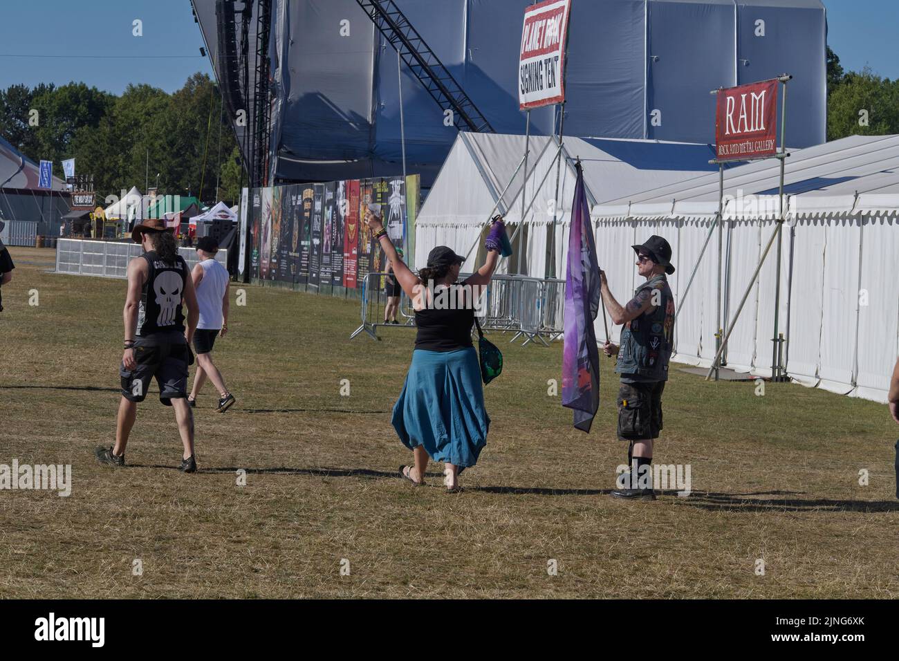 Catton Park, United Kingdom. 11th Aug, 2022. First crowds through the ...