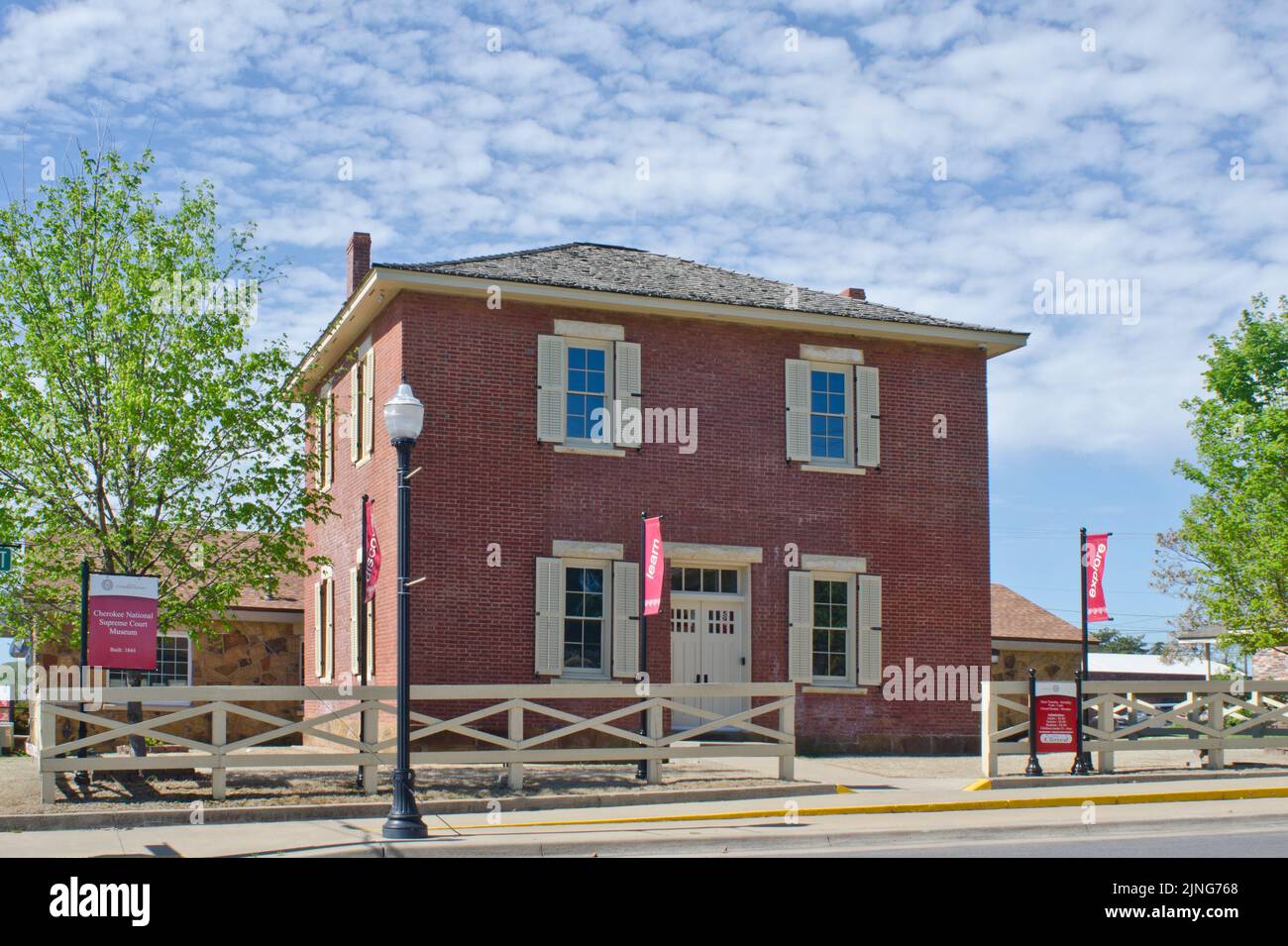 This building housed the Cherokee National Supreme Court since 1844, as ...