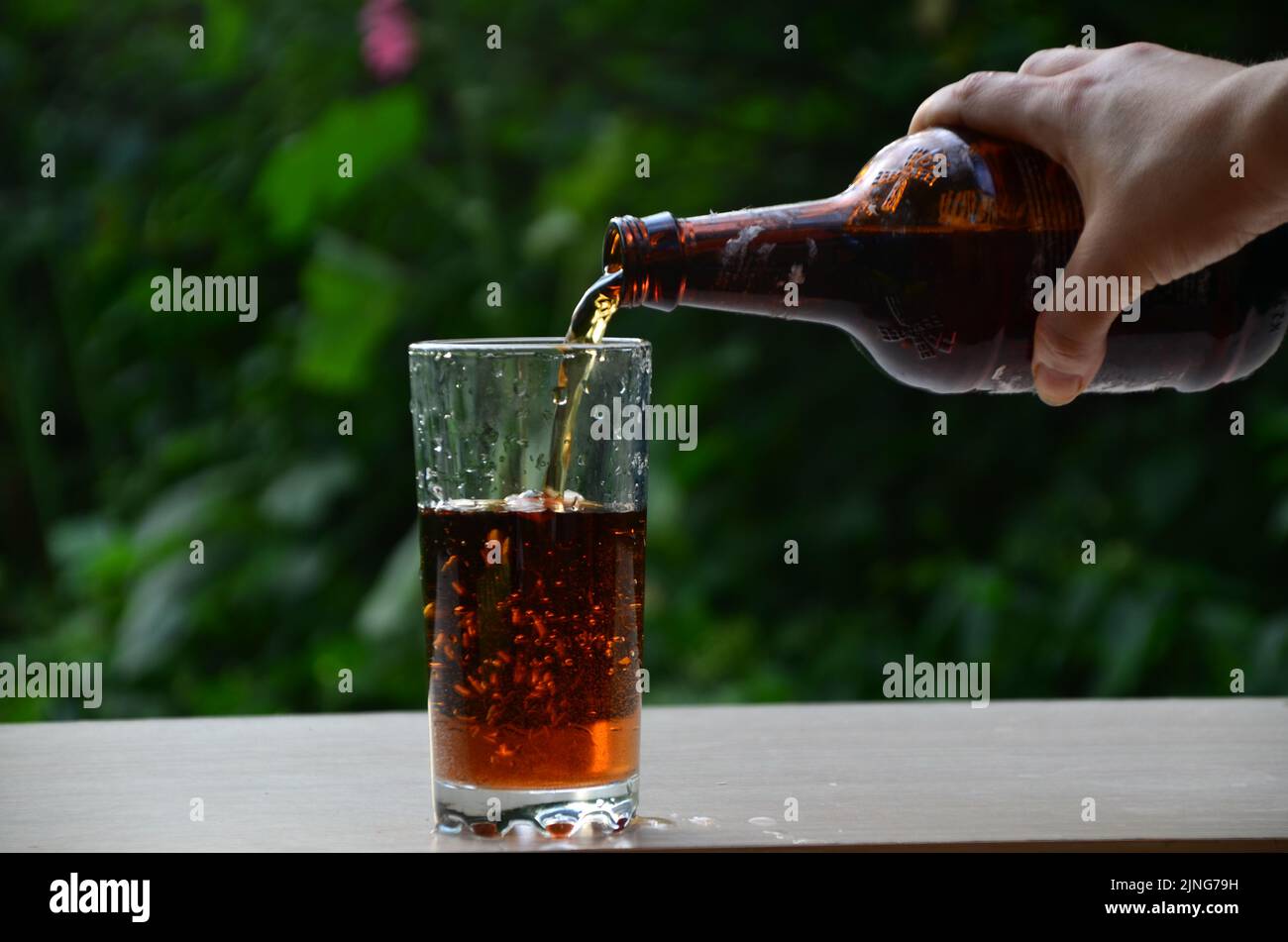 Fizz sparkling Cola water Refreshing bubbly Soda Pop with Ice Cubes ...