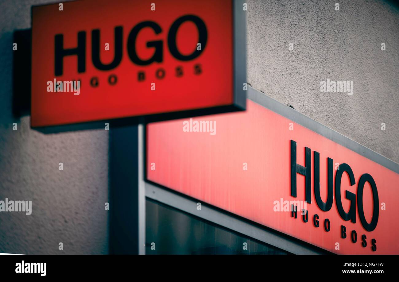 Hugo boss symbol hi-res stock photography and images - Alamy