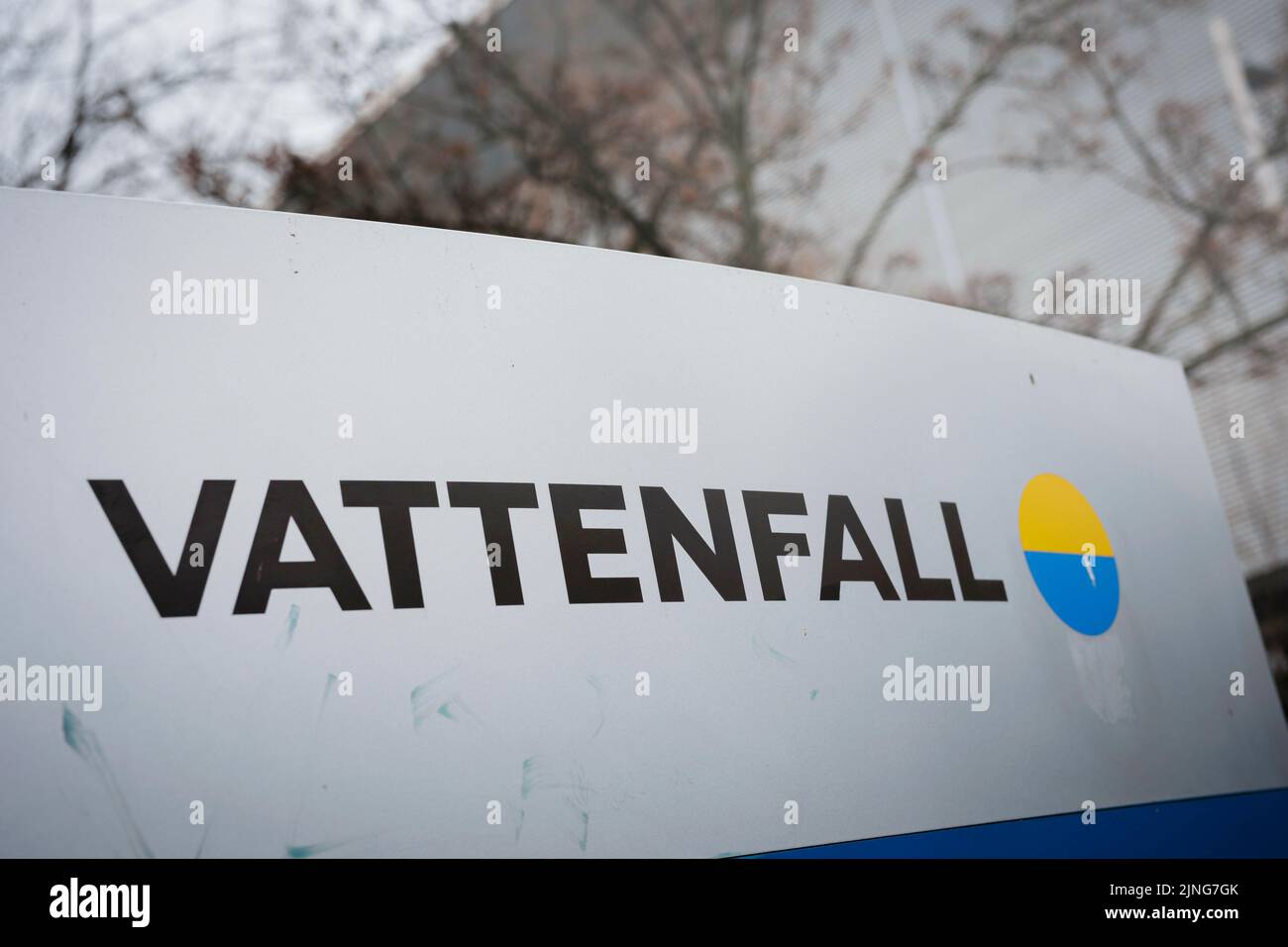 Berlin, Deutschland. 04th Feb, 2022. The lettering of the company ...