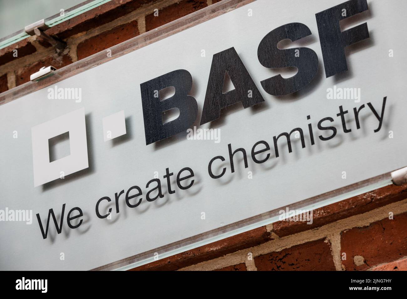 Berlin, Deutschland. 04th Feb, 2022. The logo of the company BASF at ...