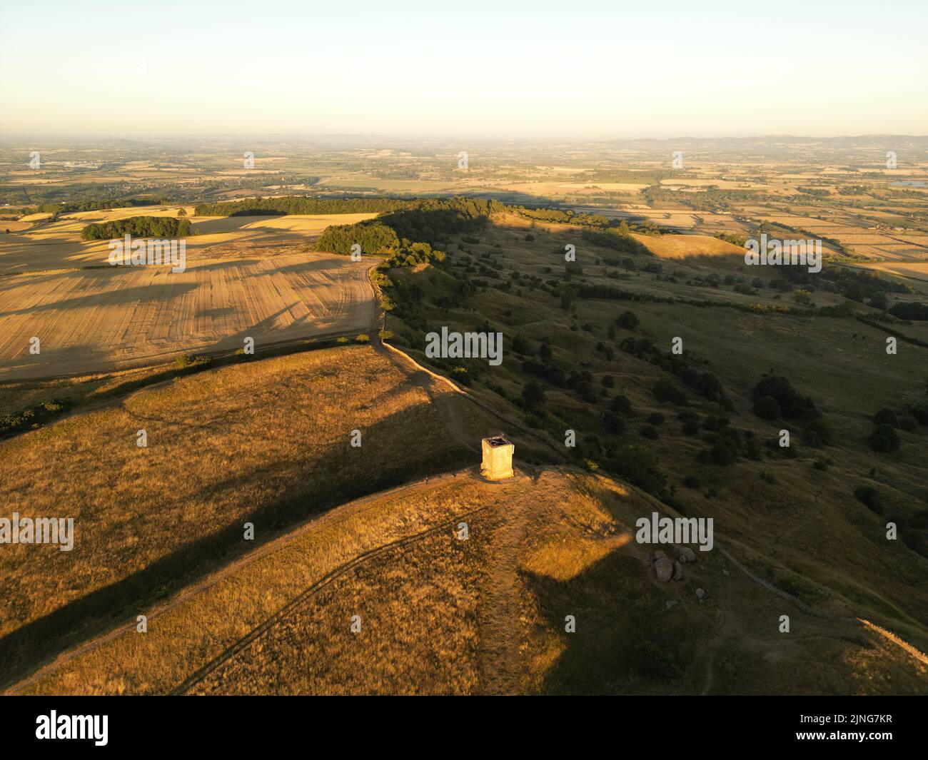 Parsons folly and Kemerton camp Iron age hill fort. Bredon Hill ...