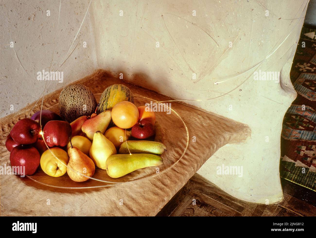 Bio-sustainable architecture, raw earth house, ethnic style Stock Photo ...