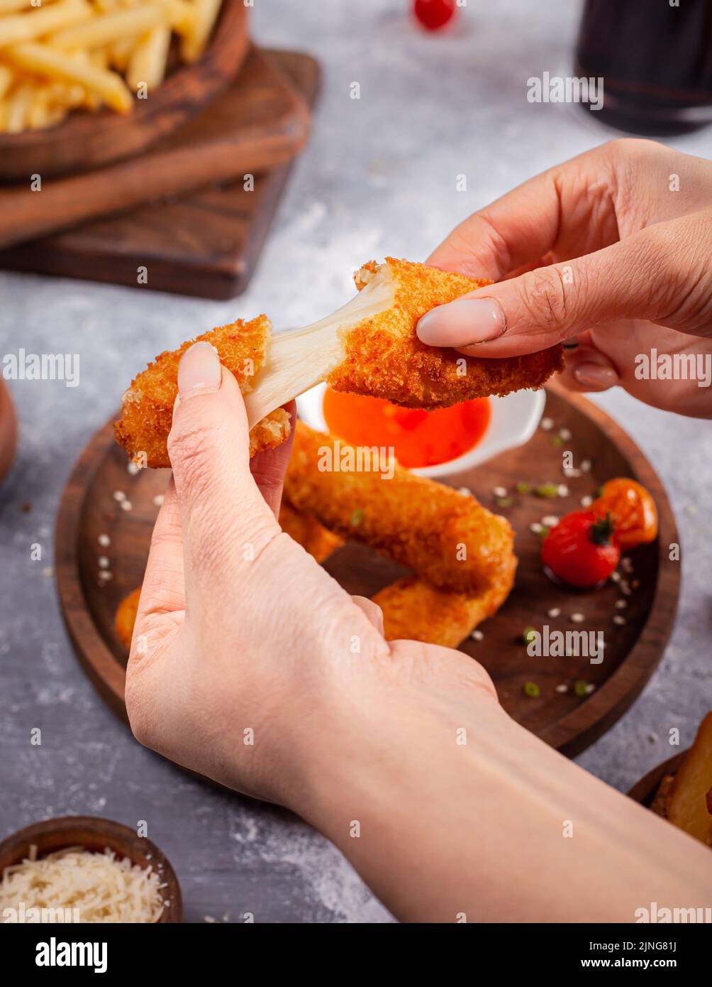 Tearing meat hi-res stock photography and images - Alamy