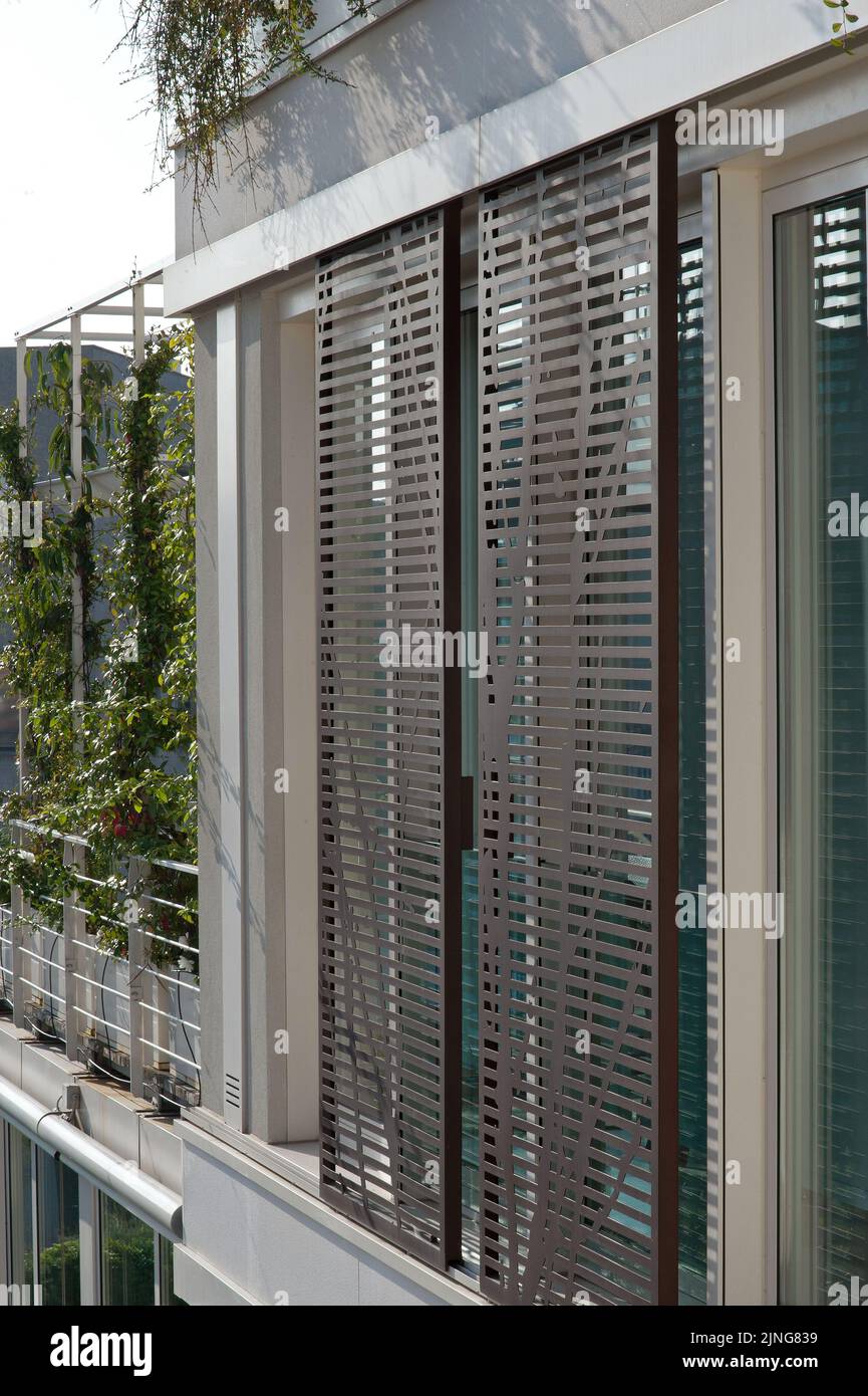 Bio-sustainable architecture, multi-level apartment with terraces Stock ... Bio-sustainable architecture, multi-level apartment with terraces Stock ...