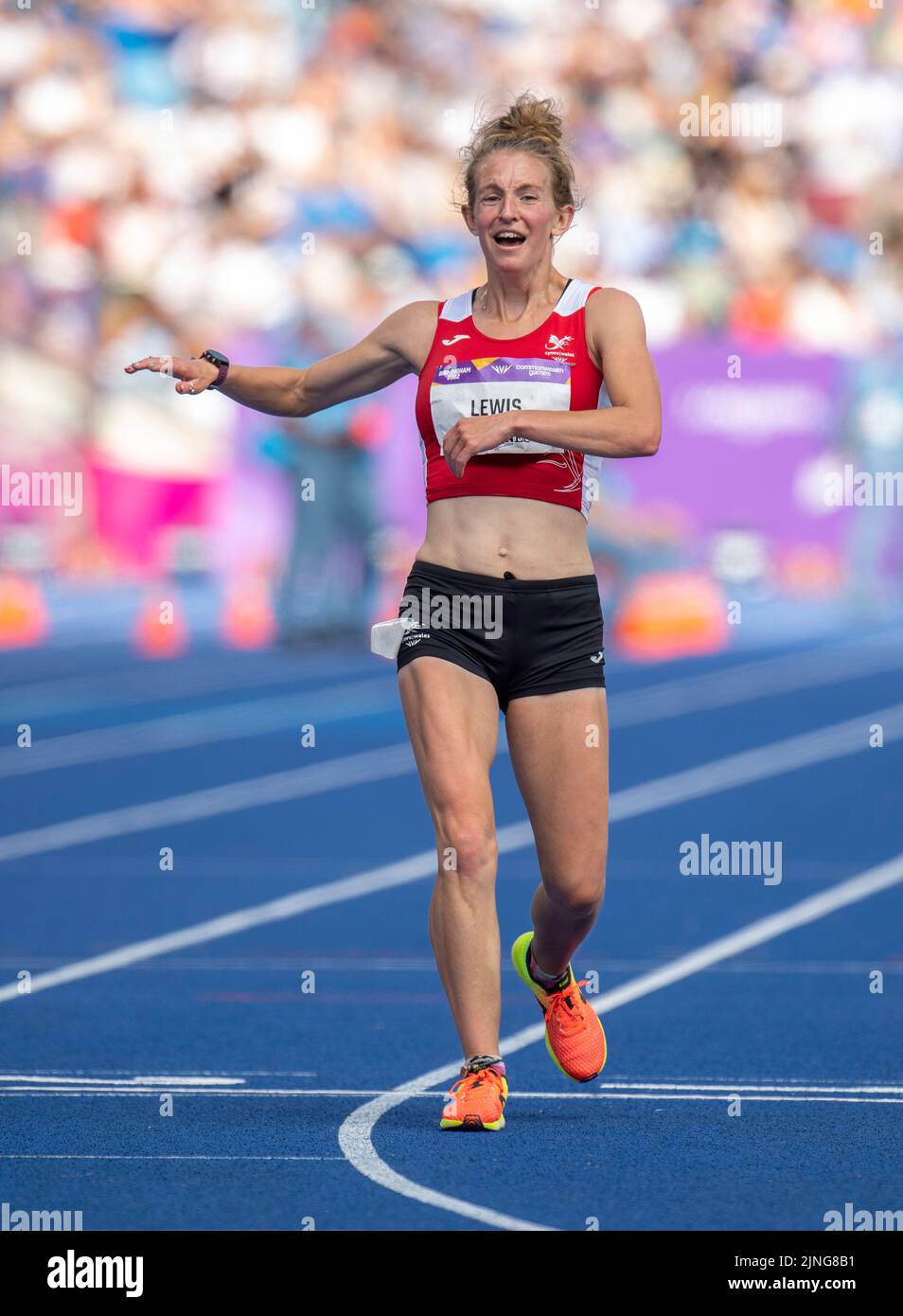 Heather Lewis of Wales competing in the women’s 10,000m walk final at ...