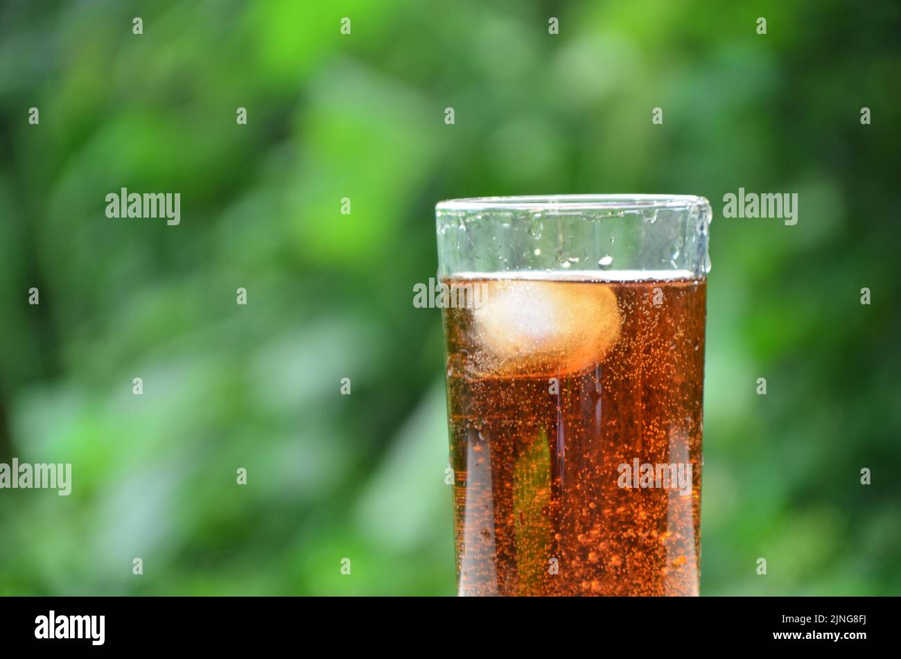 Fizz sparkling Cola water Refreshing bubbly Soda Pop with Ice Cubes ...