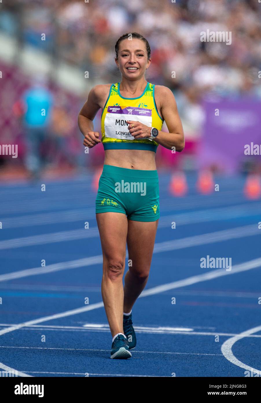 Jemima Montag of Australia competing in the women’s 10,000m walk final ...