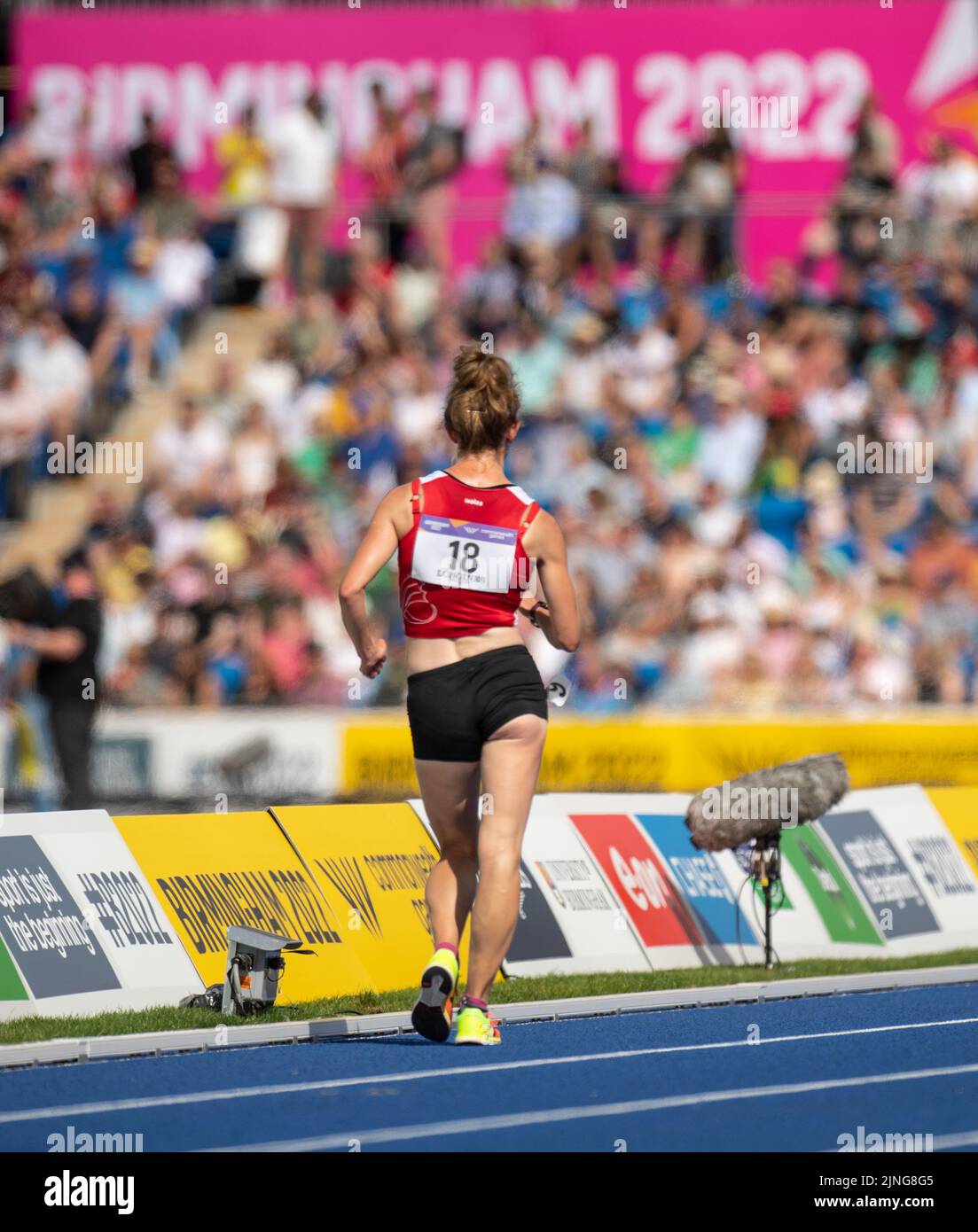 Heather Lewis of Wales competing in the women’s 10,000m walk final at ...