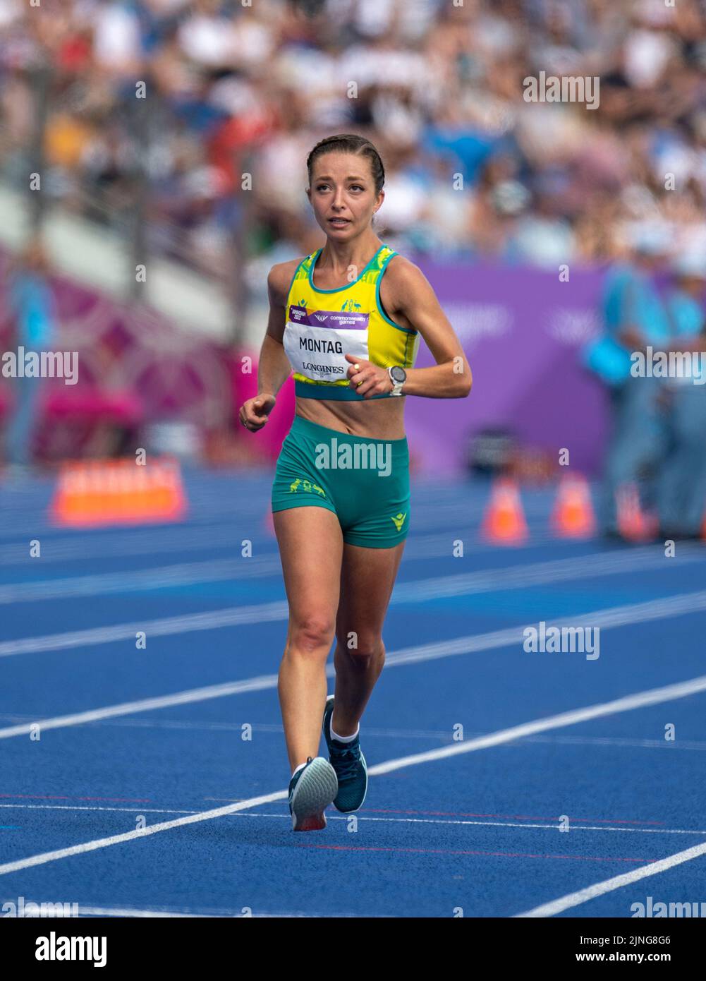Jemima Montag of Australia competing in the women’s 10,000m walk final ...
