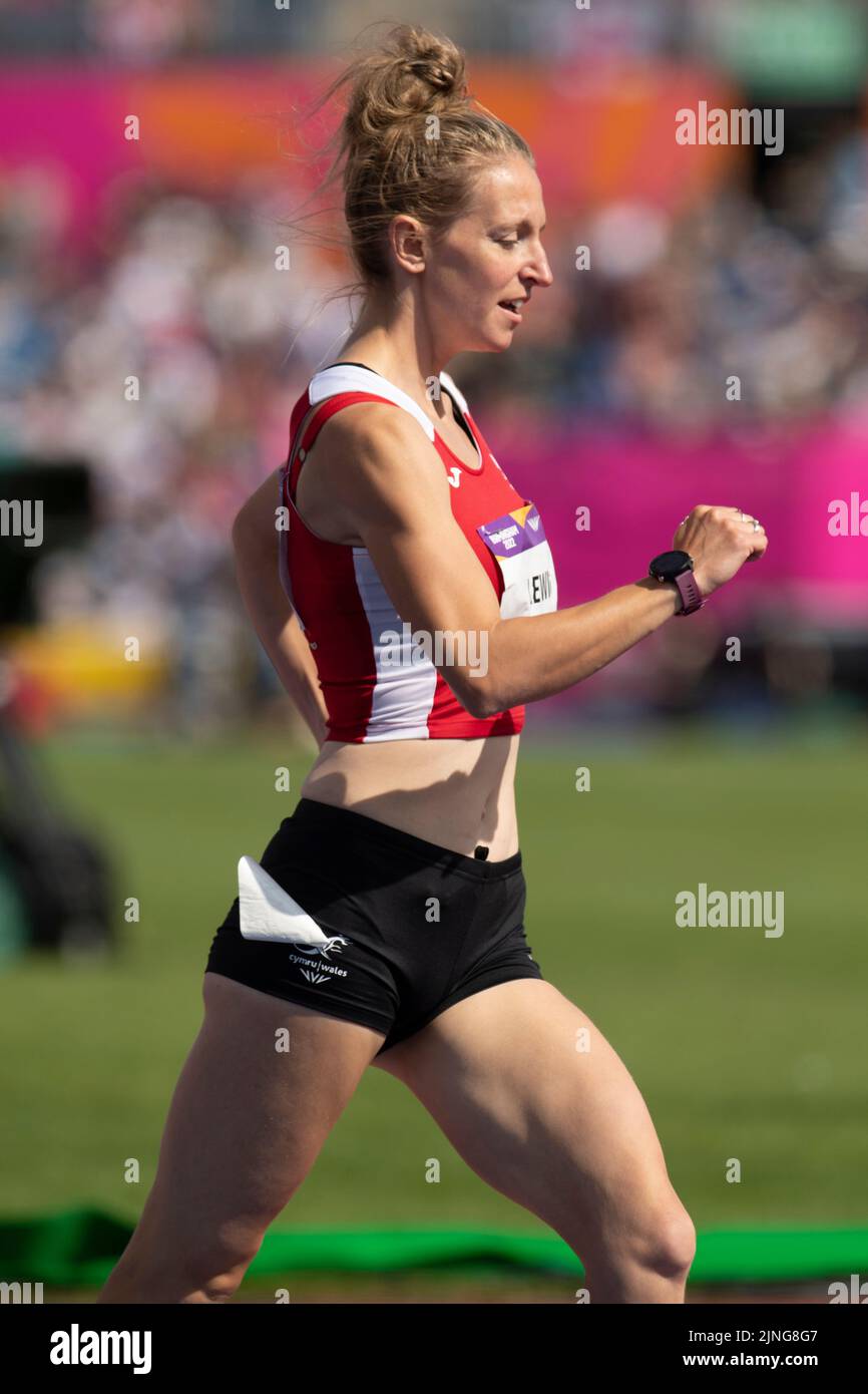 Heather Lewis of Wales competing in the women’s 10,000m walk final at ...