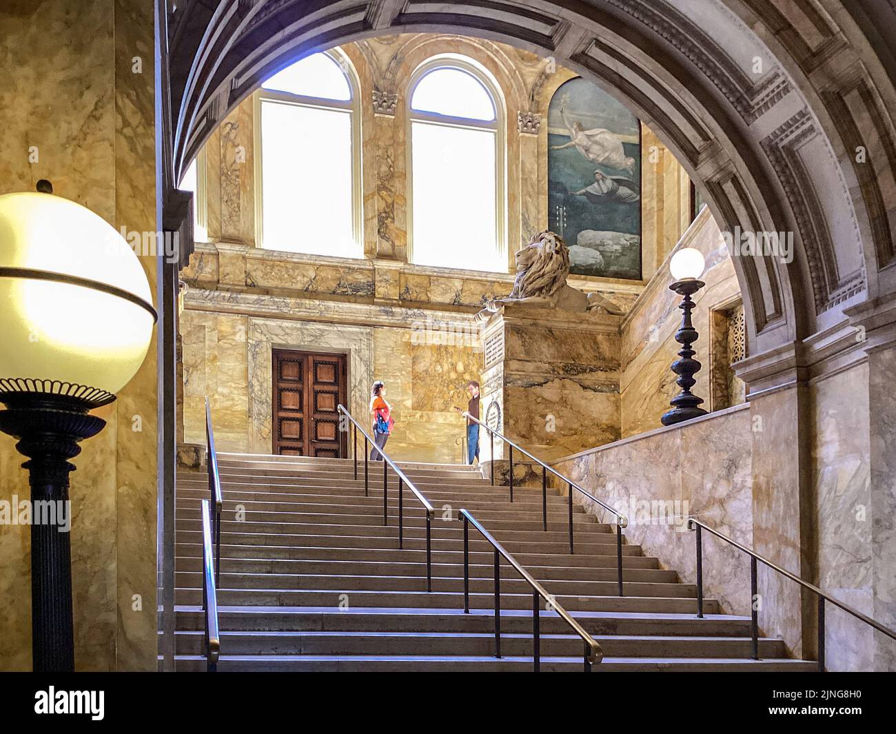 Grand Staircase of The Boston Public Library, Boston, Massachusetts ...