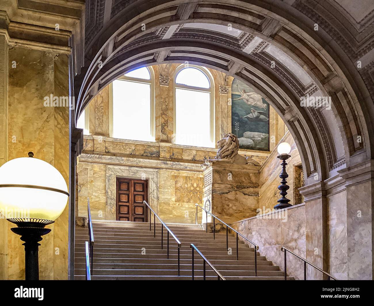 Grand Staircase of The Boston Public Library, Boston, Massachusetts ...